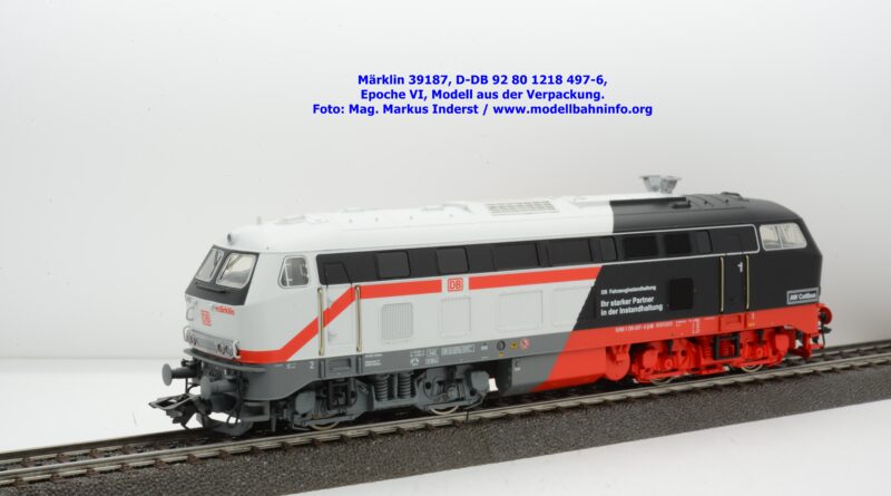 Märklin 39187 / Trix 25499 / 22431 / 22662: DB 218 497 / 218 499 / 218 ...