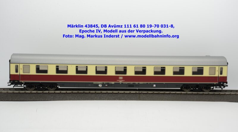 Märklin 43845 / 43862 / 43863 / 43864 / 43894 / 43852: TEE-Wagen Av(ü ...